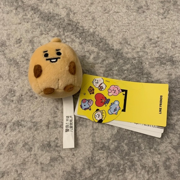 bt21 | Other | Line Friends Bt2 Bts Suga Shooky Brown Mini Toy Stuffed ...